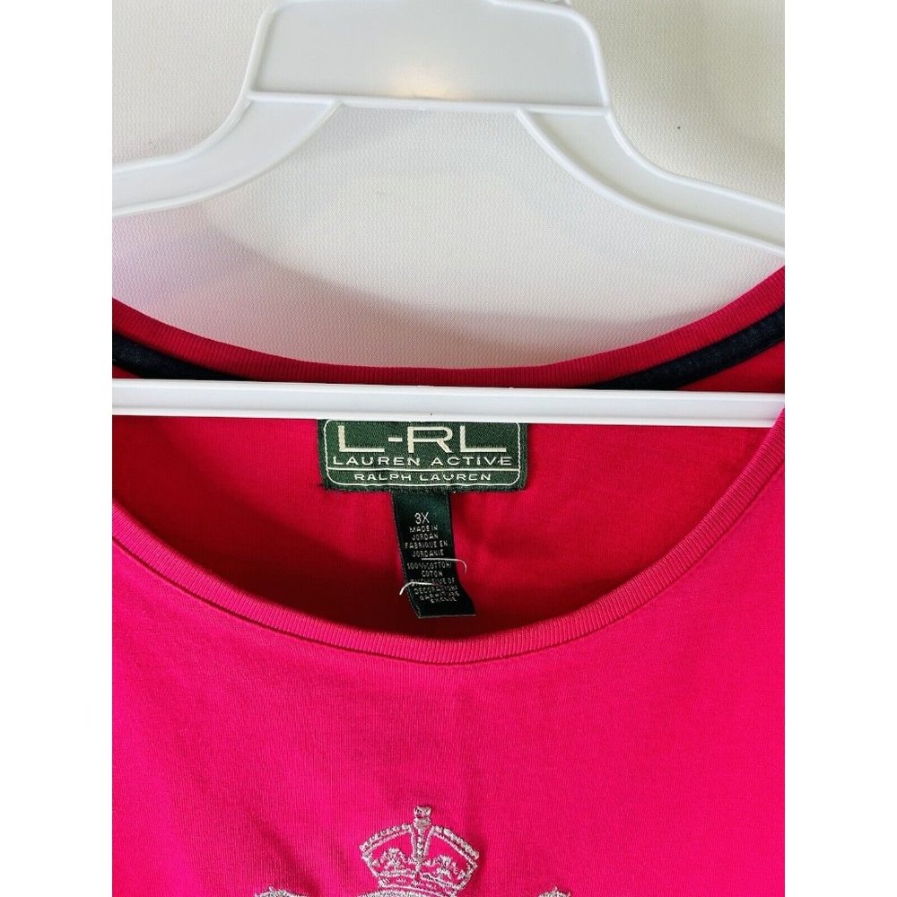 Lauren Ralph Lauren Spell Out Crest Long Sleeve T Shi… - Gem